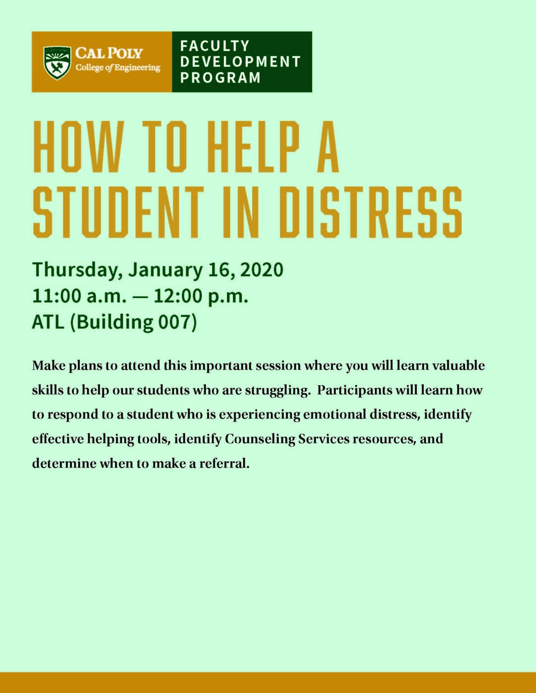 How to Help a Student in Distress