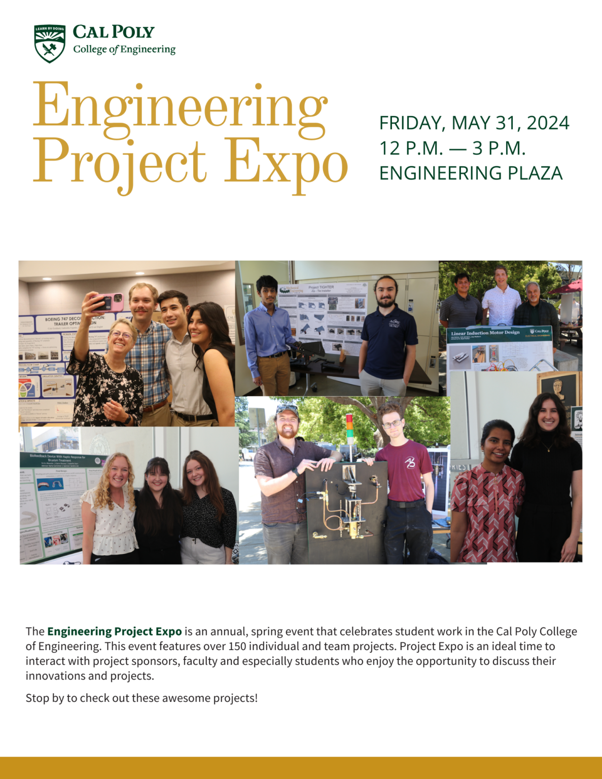 Join us for the 2024 Engineering Project Expo - College of Engineering