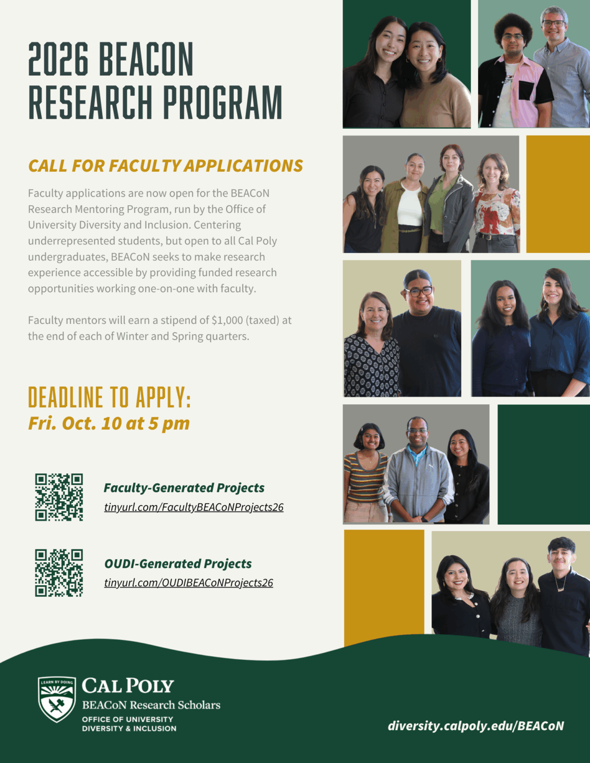 Call for Faculty Applications for BEACoN Research Program - College of ...