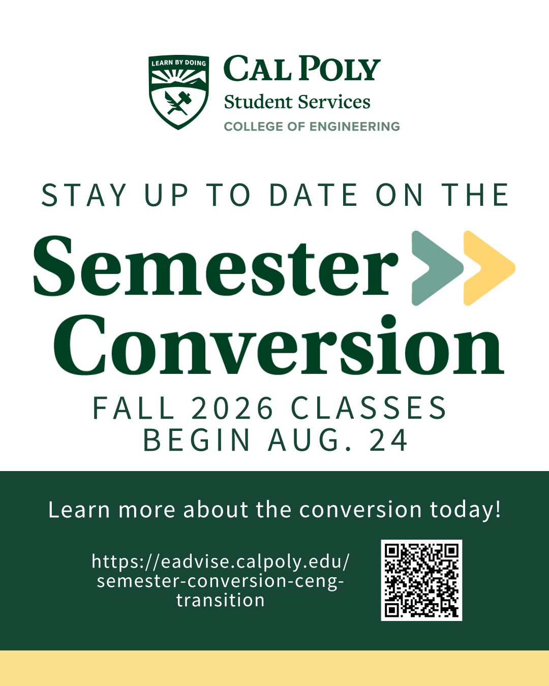 Stay Up to Date on the Quarter-to-Semester Conversion - College of ...
